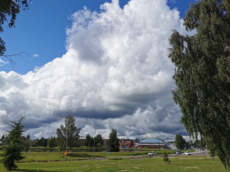 Boden, City in the North of Sweden Stock Image - Image of cumulus ...