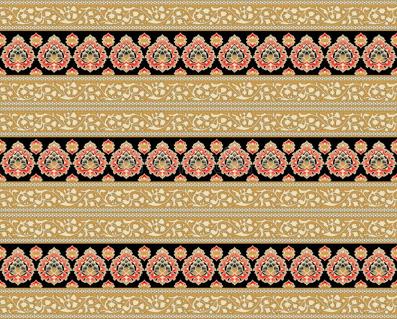 Boder Geometric and Ethnic Style Pakistani or Indian Boder Stock ...