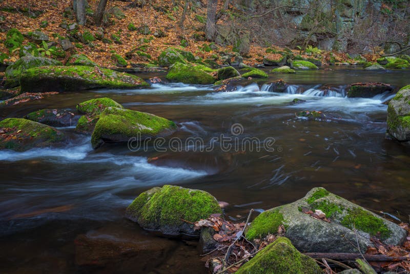 Bodetal in Which the River Bode Flows in a Gorge through the Autumn ...