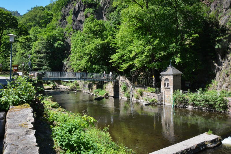 Bodetal, Harz - Bridge and Tower Editorial Image - Image of germany ...