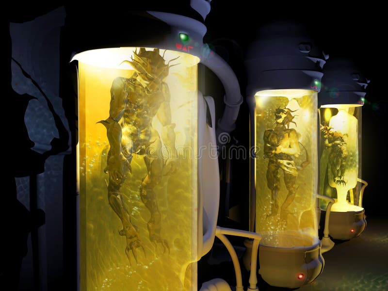 Inside cryogenic tubes stock illustration. Illustration of fantastic ...