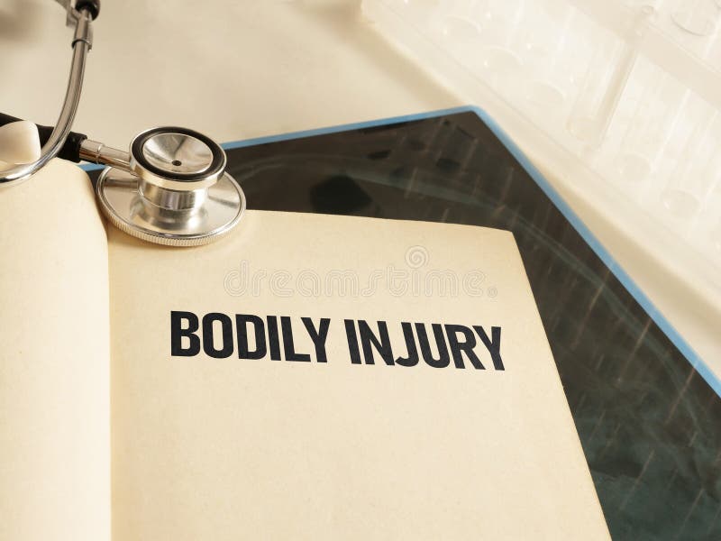Bodily Injury is Shown Using the Text Stock Photo - Image of organic ...