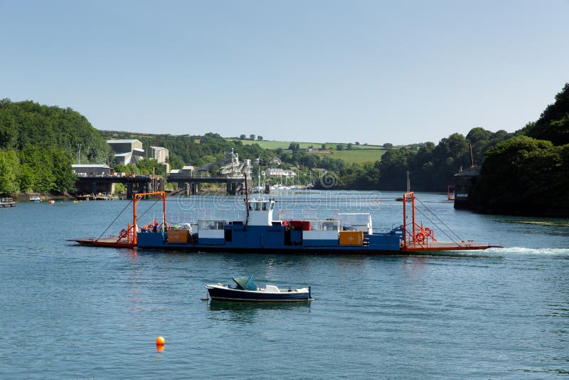 Bodinnick To Fowey Ferry in Cornwall UK Editorial Image - Image of ...