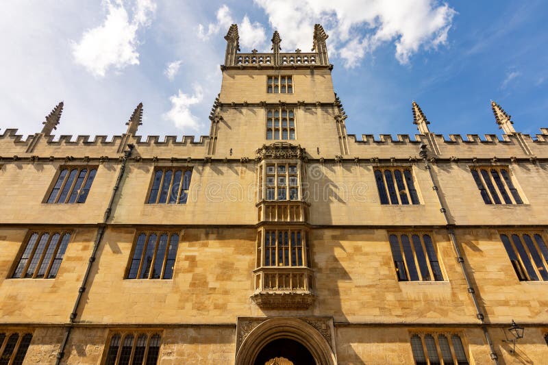 Bodleian Library Building in Oxford, UK Stock Illustration ...