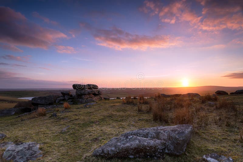 Bodmin Moor in Cornwall stock photo. Image of dusk, countryside - 52781852