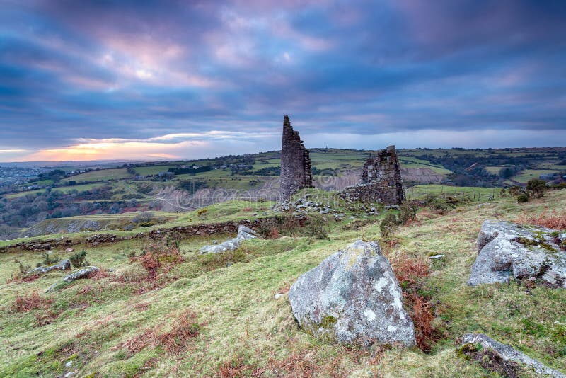 Bodmin Moor stock photo. Image of hawthorn, mines, landscape - 50133586