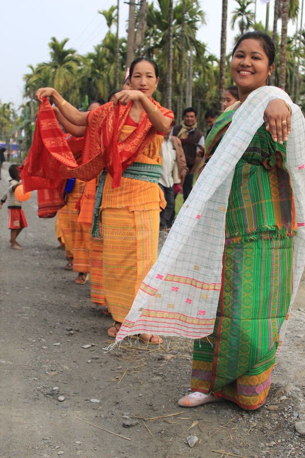Bodo tribe village dance editorial photo. Image of bodo - 267560246