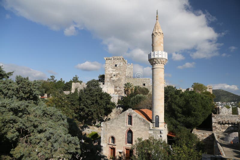 Bodrum Castle in Bodrum Town Stock Image - Image of fortress, turkey ...