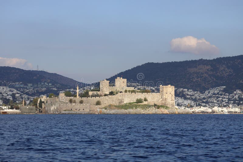 Bodrum Castle View from Beach. Bodrum is Populer Tourist Destination in ...