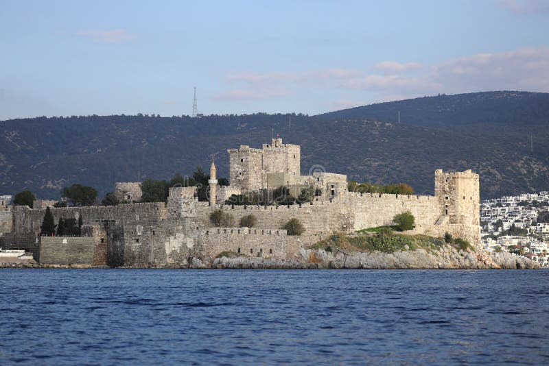 Bodrum Castle View from Beach. Bodrum is Populer Tourist Destination in ...