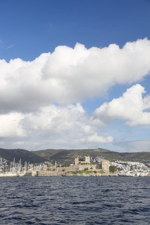 Bodrum Castle View from Beach. Bodrum is Populer Tourist Destination in ...