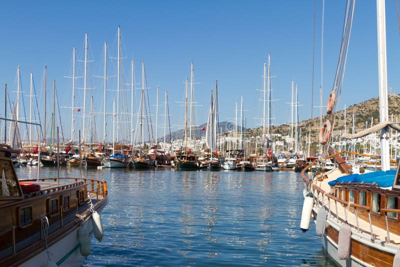 Bodrum Marina stock image. Image of nautical, port, vacation - 35606949