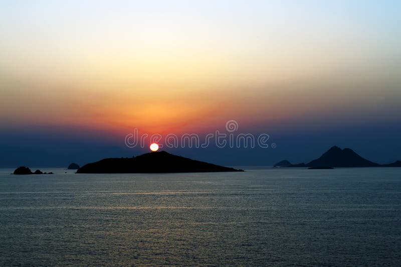 Bodrum sunset stock image. Image of beach, beautiful - 16116709