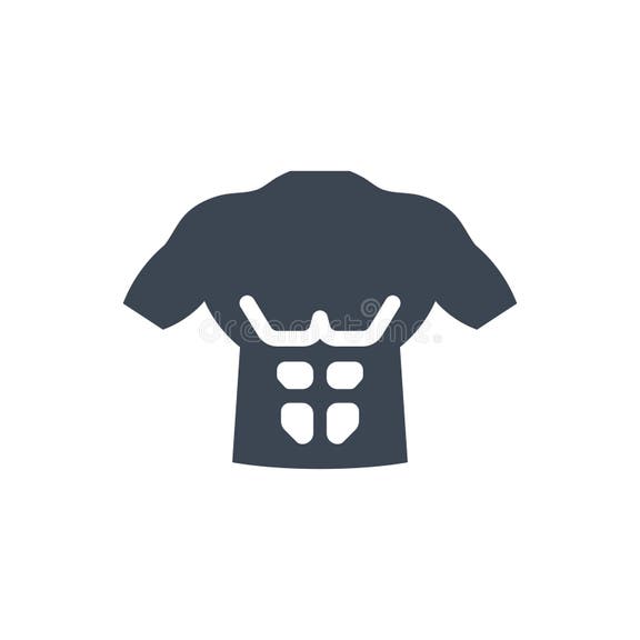 Body Abs Icon. Simple Vector Graphics Stock Vector - Illustration of ...
