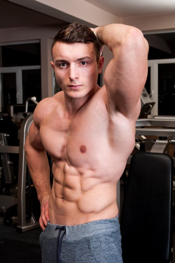 Flexing Abs Hot Guys