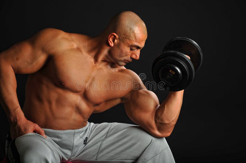 Body Building , Extreme Muscle Man Stock Photo - Image of kilograms ...