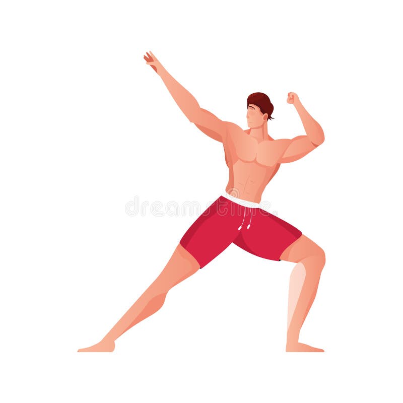 Body Building Figure Composition Stock Vector - Illustration of muscles ...