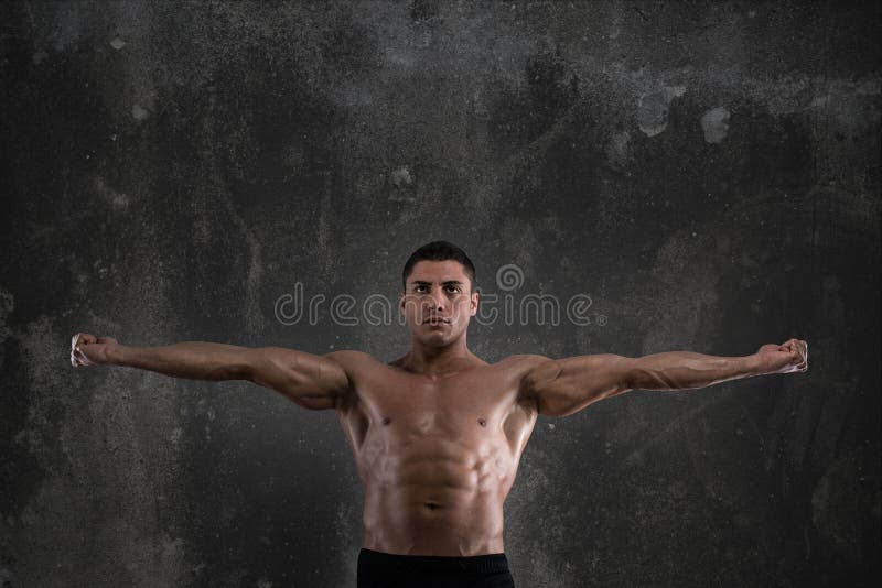 Muscular of a Body Building Trainer Stock Photo - Image of satisfaction ...