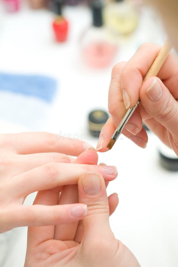 French Tip stock image. Image of hands, polish, touch, pretty - 606793