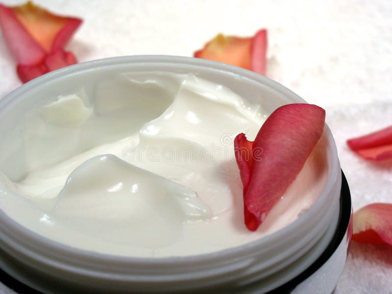 Body Cream with Rose Petals 4 Stock Photo - Image of body, feminine: 415242