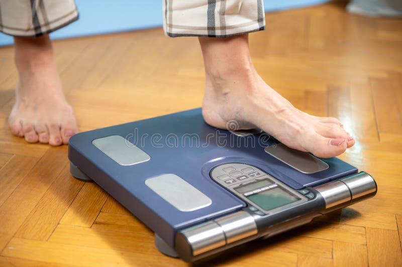 Body Fat Scale for Measuring Body Composition Stock Photo - Image of ...
