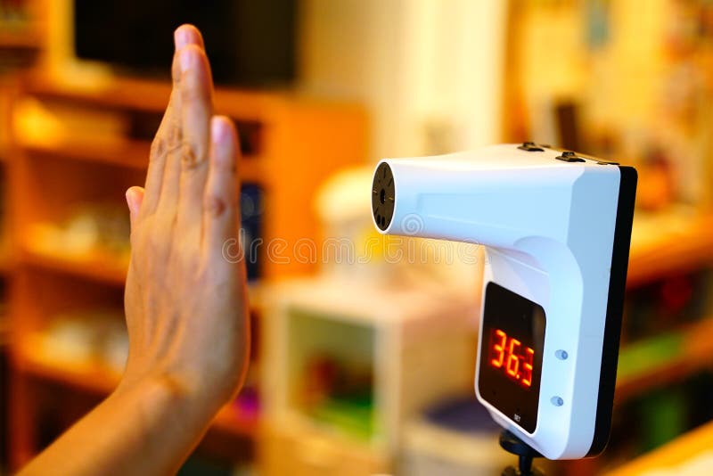 Body and Hand Temperature Scanner. Thermal Sensor Technology for Covid ...