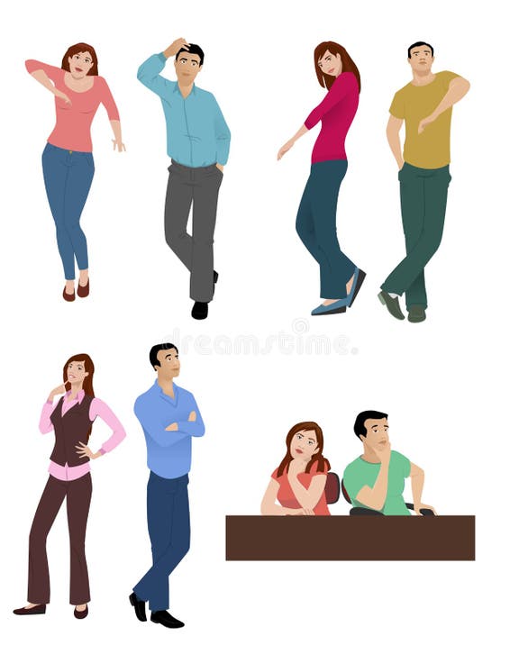 Body Language stock vector. Illustration of lady, gesture - 17660652