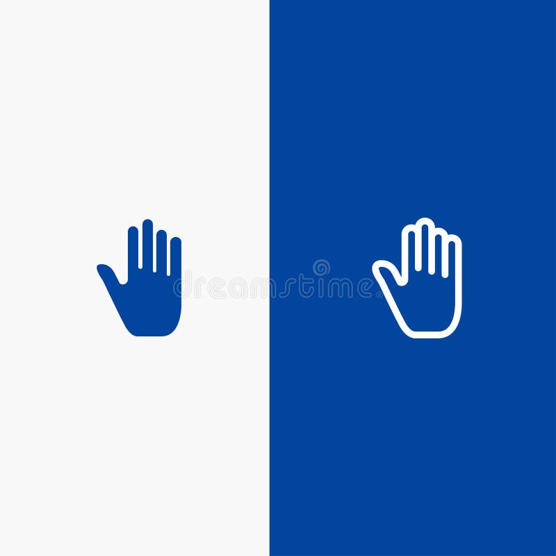 Body Language, Gestures, Hand, Interface, Line and Glyph Solid Icon ...