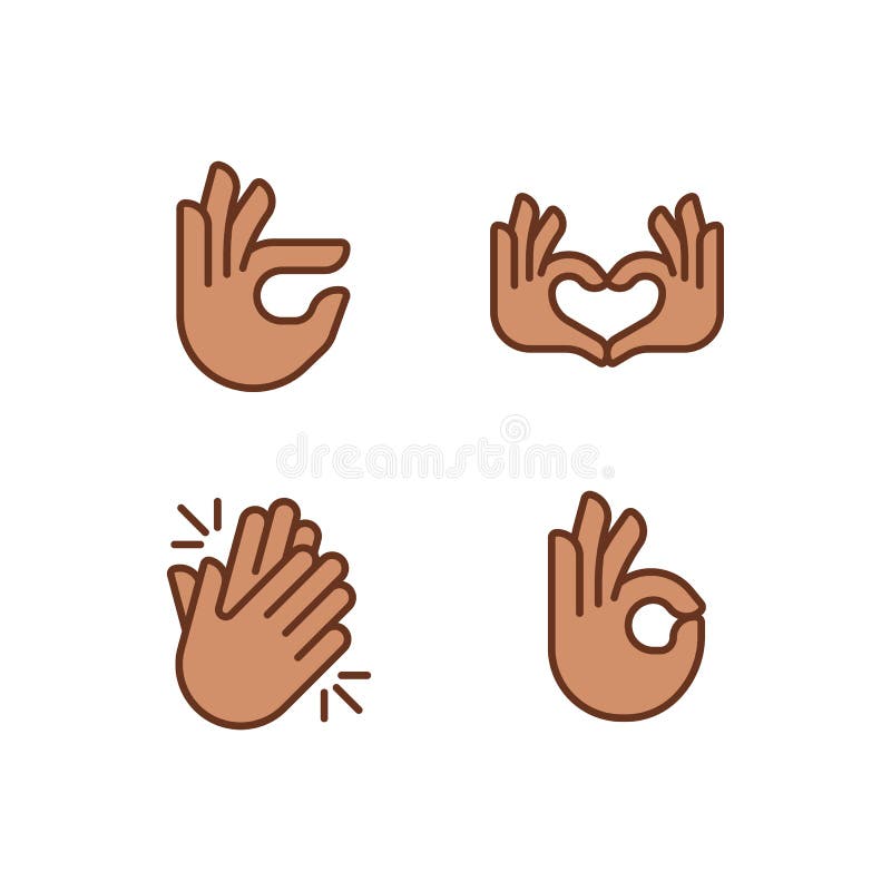 Body Language Signals Pixel Perfect RGB Color Icons Set Stock Vector ... Body Language Signals Pixel Perfect RGB Color Icons Set Stock Vector ...