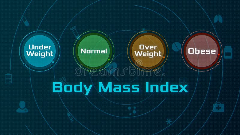 Body Mass Index Chart stock illustration. Illustration of diagram ...