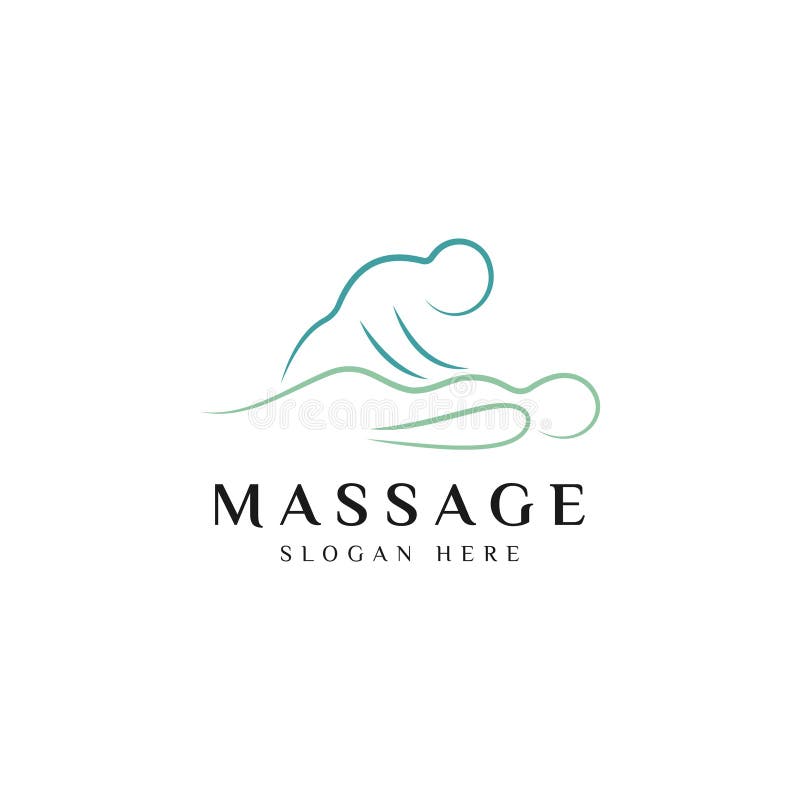 Body Massage Logo Design Vector Icon Illustration Stock Vector ...