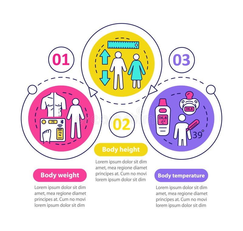 Body Measurement Vector Infographic Template. Healthcare Presentation ...
