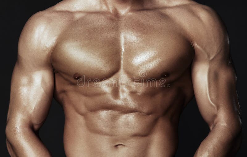 Body of muscular man stock photo. Image of shoulder, powerful - 48774894