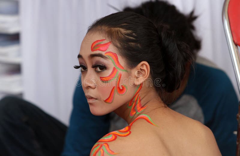 Body painting contest editorial photo. Image of body - 68630366