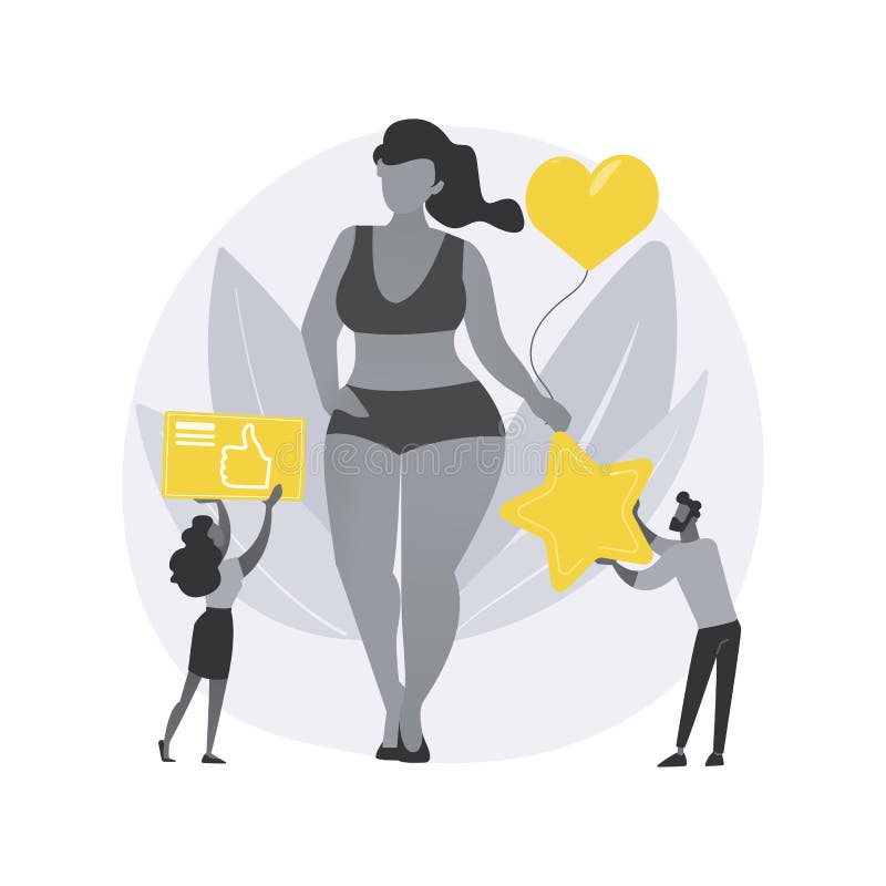 Body Positive Abstract Concept Vector Illustration. Stock Vector ...