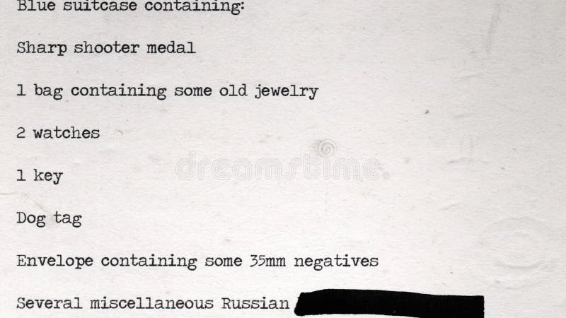 Document Typewriter Redacted Body Stock Image - Image of file, kennedy ...