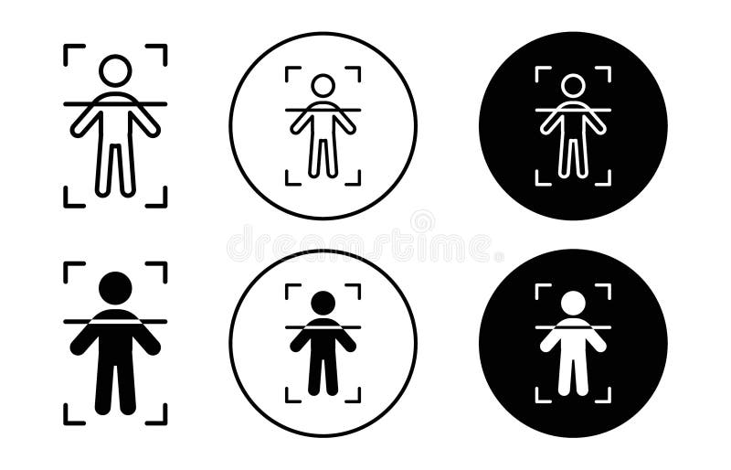 Body scan icon stock vector. Illustration of outline - 325373875