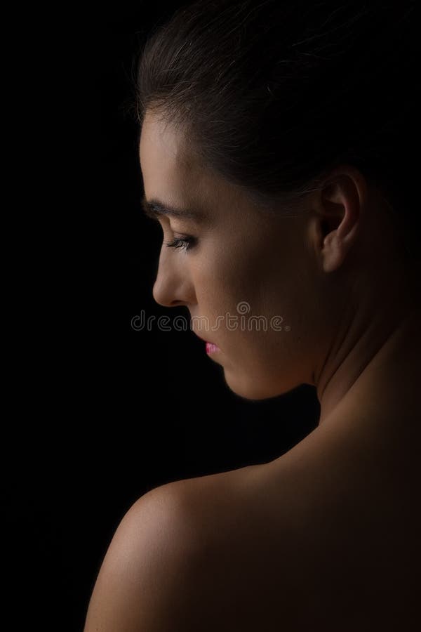 Body Scape of Woman Neck and Hand Emotion Artistic Conversion Stock ...