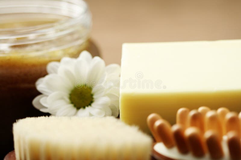 Body scrub stock image. Image of scrub, shower, flower - 7608879
