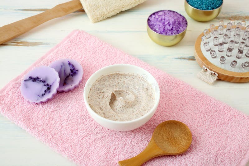 Body scrub stock photo. Image of face, homemade, aroma - 75817264