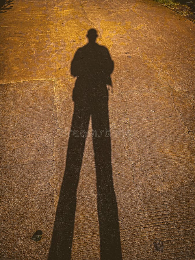 Body Shadow Under the Morning Sun Stock Image - Image of body, shadow ...