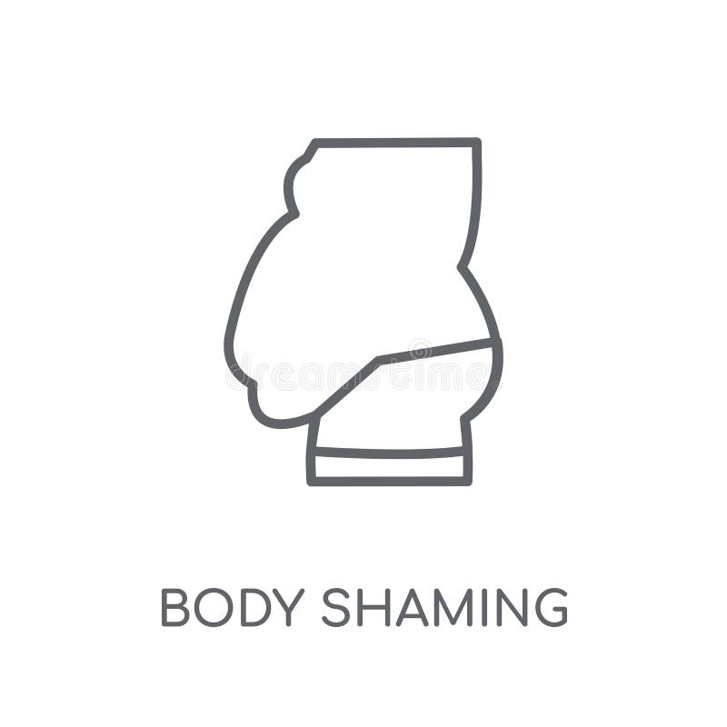 Body Shaming Linear Icon. Modern Outline Body Shaming Logo Conce Stock ...