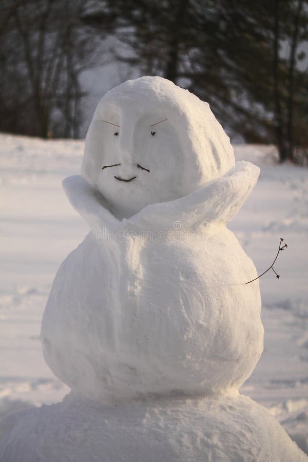The body of the Snowman stock image. Image of face, scarf - 50916603