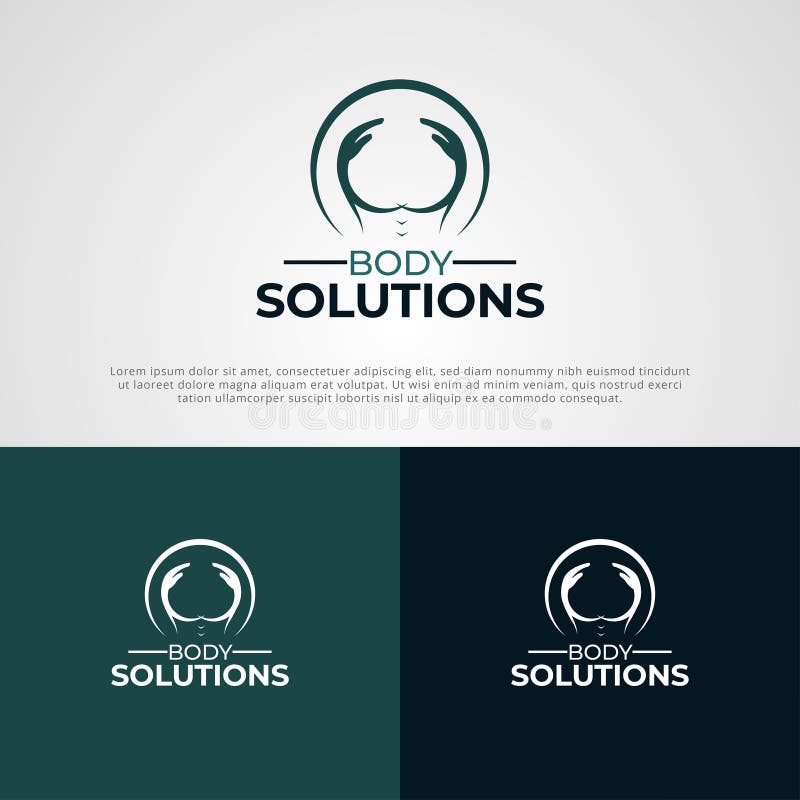 Body Solution Healthcare Company Logo Design Template Stock Vector ...