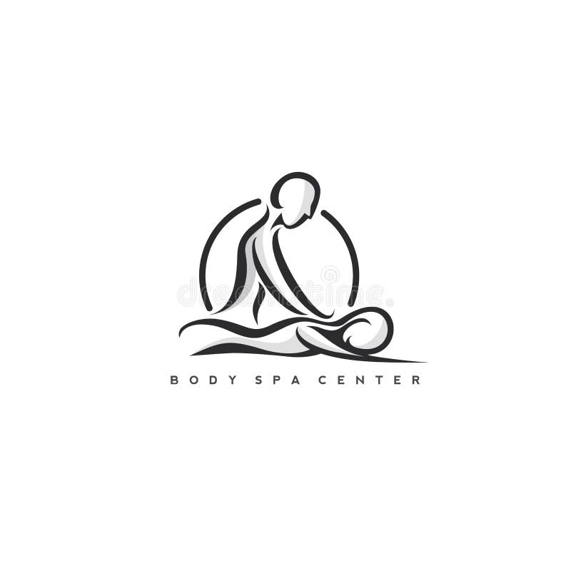 Body Massage Logo Vector Illustration Stock Vector Illustration Of