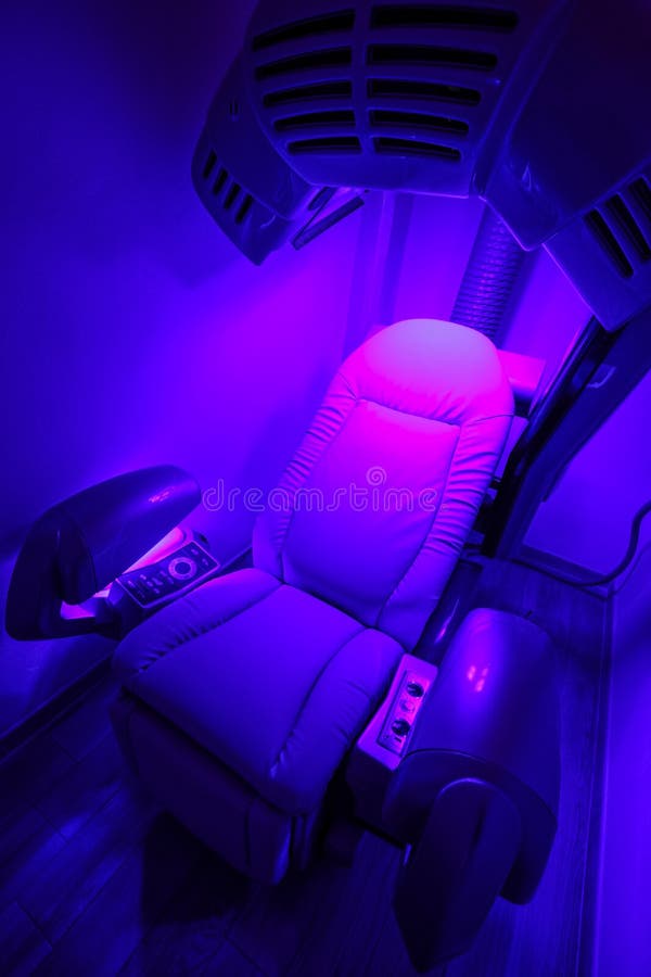 Tanning Machine with Sunlight Lamps Stock Photo - Image of machine ...