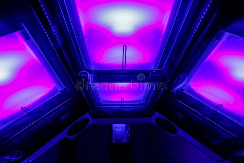 Tanning Machine with Sunlight Lamps Stock Photo - Image of futuristic ...