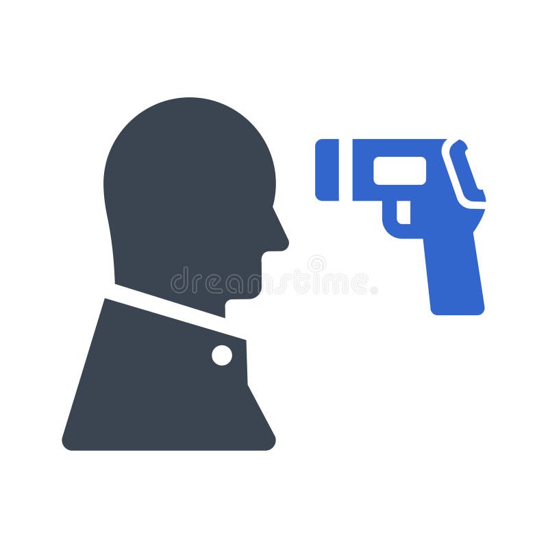 Body Temperature Check Icon Stock Illustration - Illustration of check ...