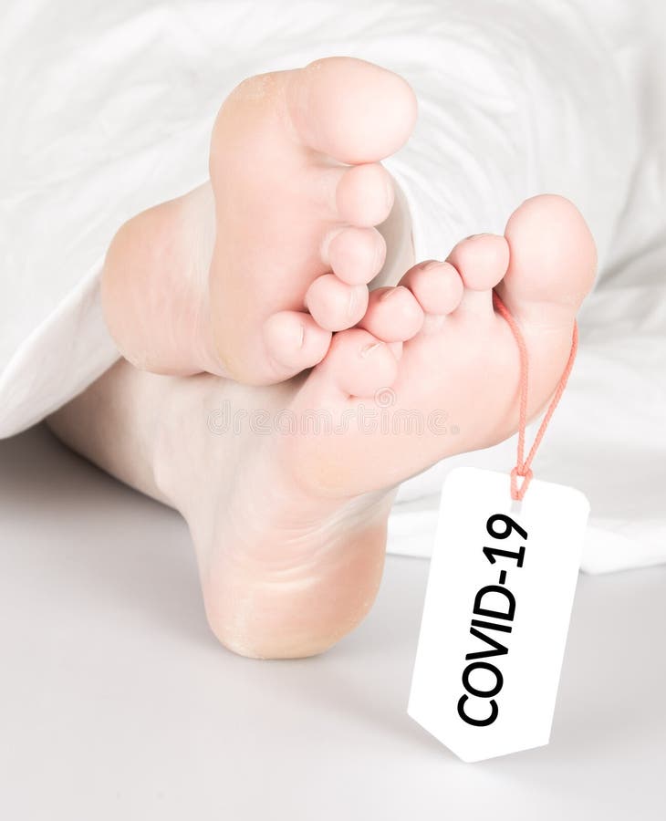 Body with toe tag on white stock photo. Image of hospital - 236579340