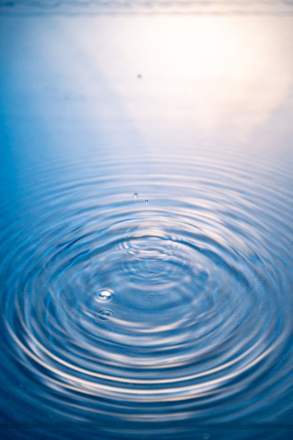 Body of Water with Ripples Blue Color. Stock Illustration ...